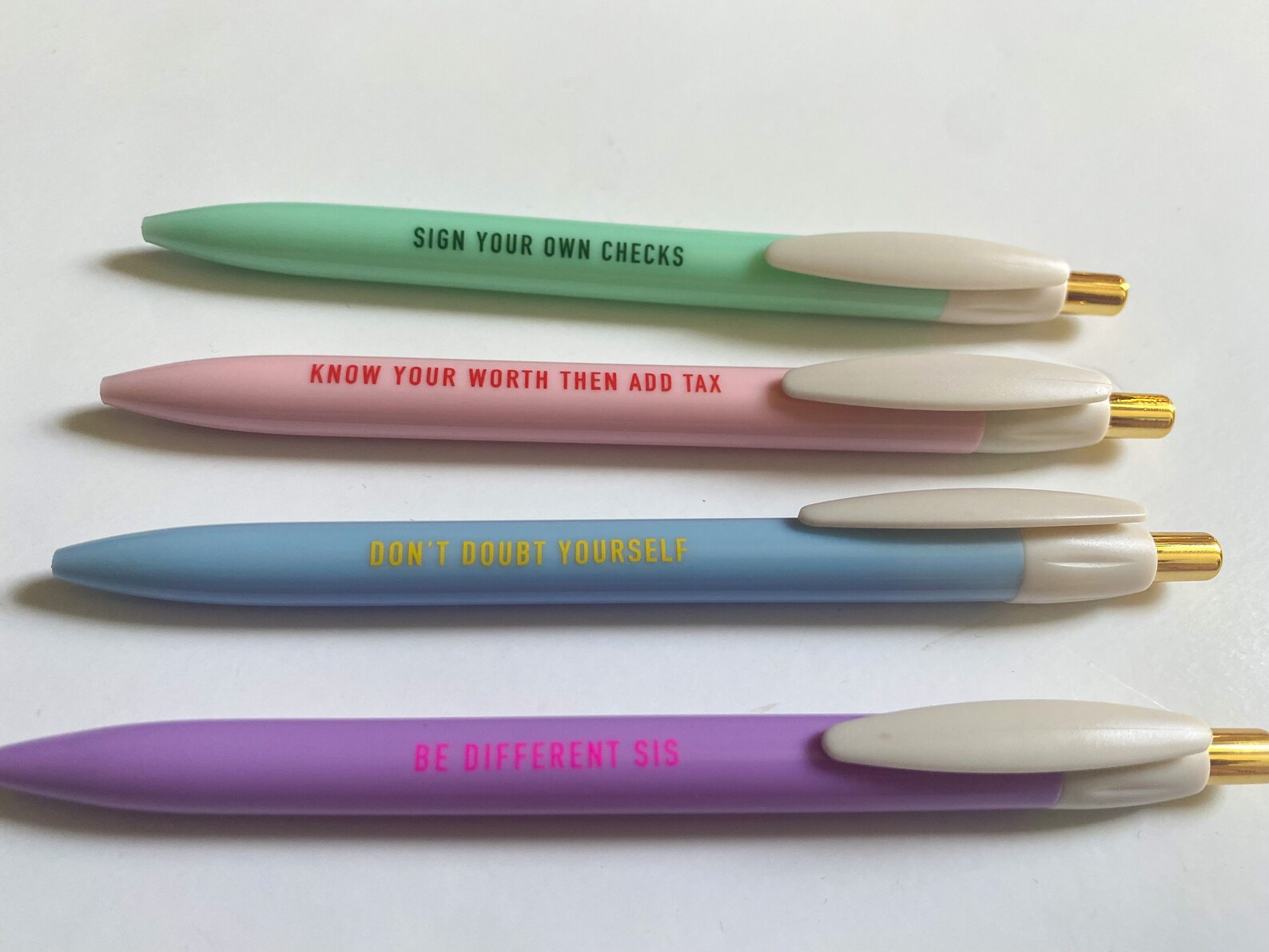 Inspirational Boss Pen Set Gold Office Decor Boss Pens - Etsy