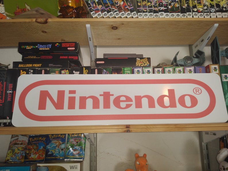 Nintendo Sign Retail Display Super Nintendo Aluminum Sign | Etsy