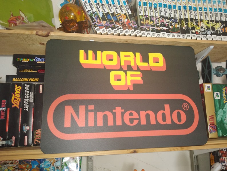World of Nintendo Display Aluminum Sign 12x18 | Etsy