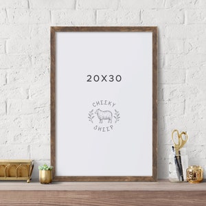 Rustic Farmhouse 20x30 POSTER Frame NO GLASS Rustic Wood Poster Frame ...