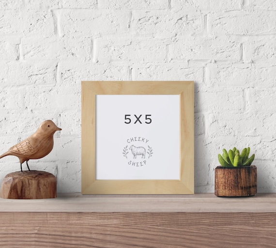 5x5 Picture Frame Cross Stitch Natural Wood Frames - Etsy
