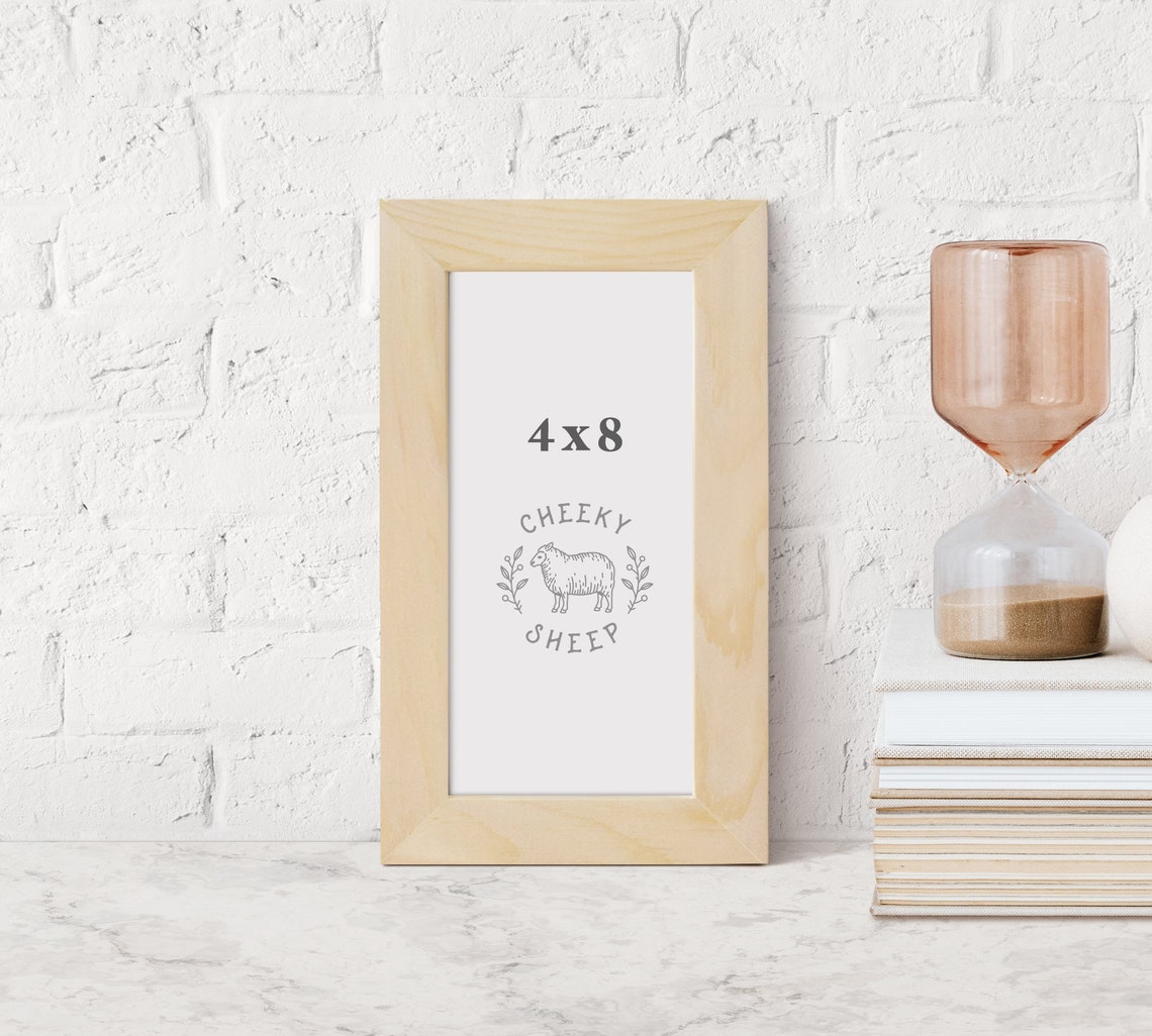 4x8 Picture Frame Natural Wood Frame Art Frames Craft - Etsy