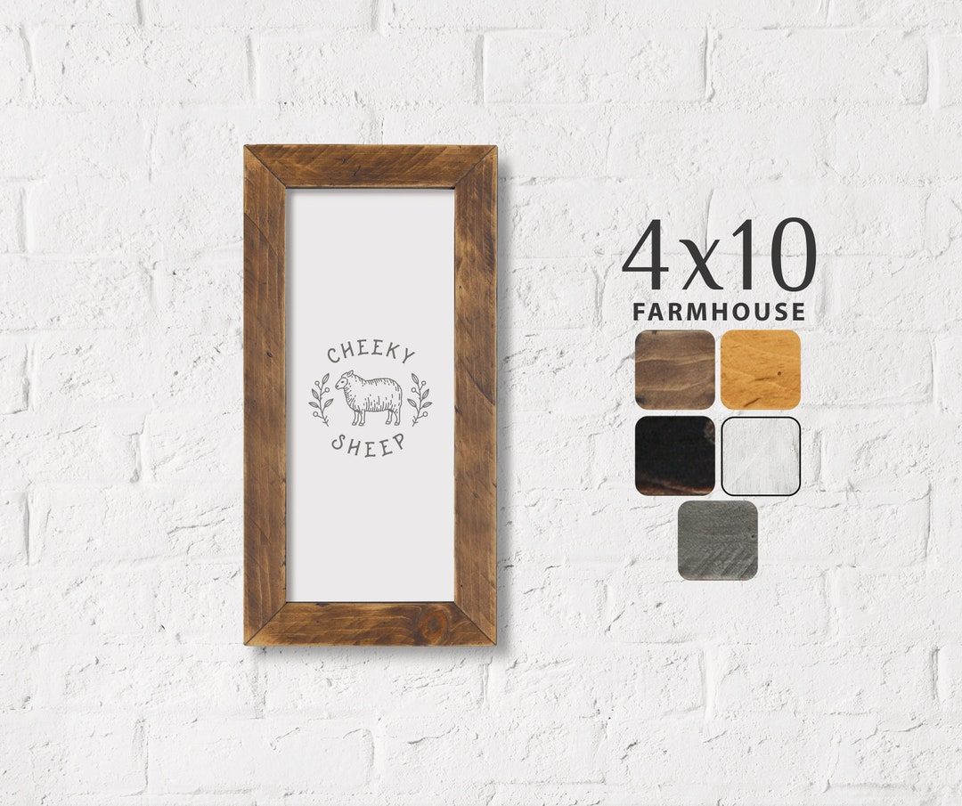 Farmhouse 4x10 Picture Frame Panoramic Photo Frame - Etsy