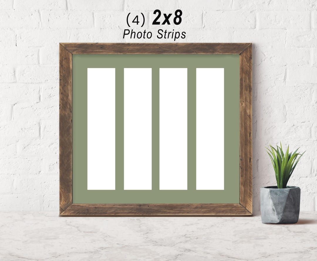 Farmhouse 2x8 Photo Booth Frame (10 X 11 Frame) Fits (4) - 2x8 Photo ...