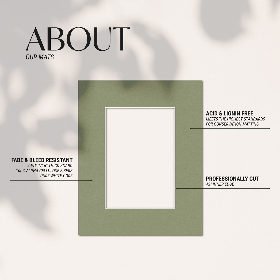 Oval / Circle Opening | 9x12 Custom Cut Single Matboard, Picture Frame ...