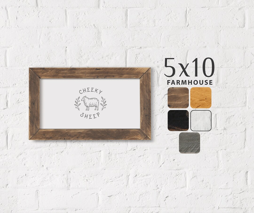 Farmhouse 5x10 Picture Frame Art Frame Panoramic Photo Frame Long Frame ...