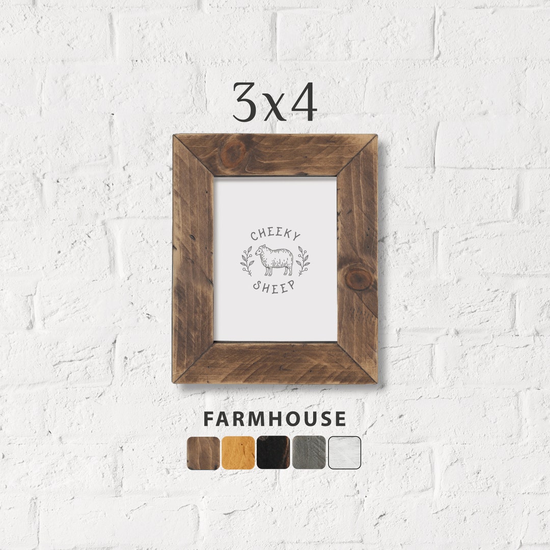 Farmhouse 3x4 Picture Frame in Your Choice of Colors, Ticket Stub ...
