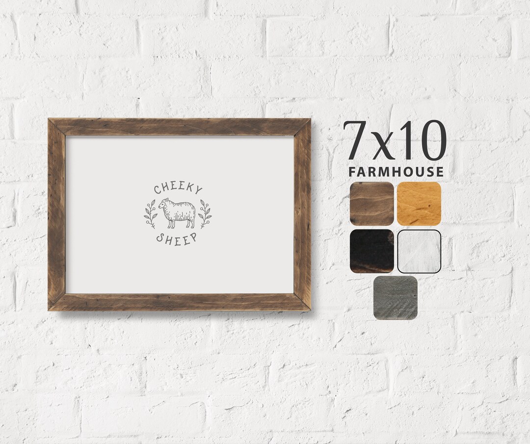 Farmhouse 7x10 Picture Frame Art Frame Photo Frame Frame Rustic Modern ...