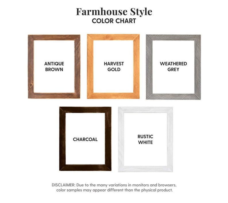 Farmhouse 5x7 Picture Frame, Antique Wood Frame, Farmhouse Décor ...