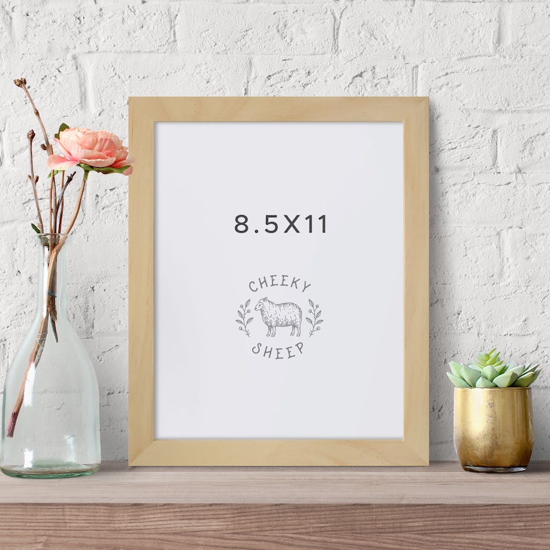 8.5x11in Diploma Frame Wood - Etsy