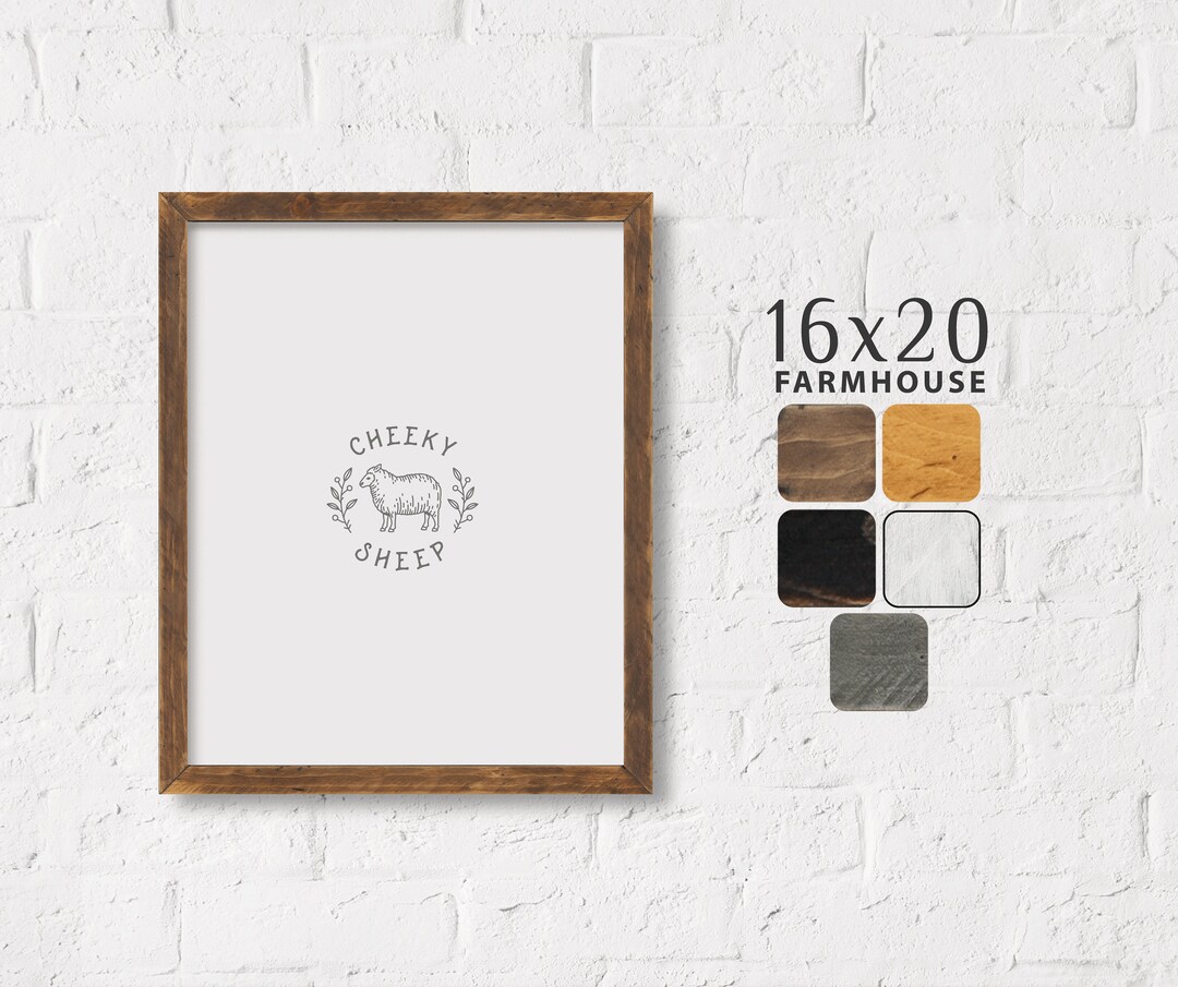 Farmhouse 16x20 Rustic Picture Frame Farmhouse Wall Décor, Poster Frame ...