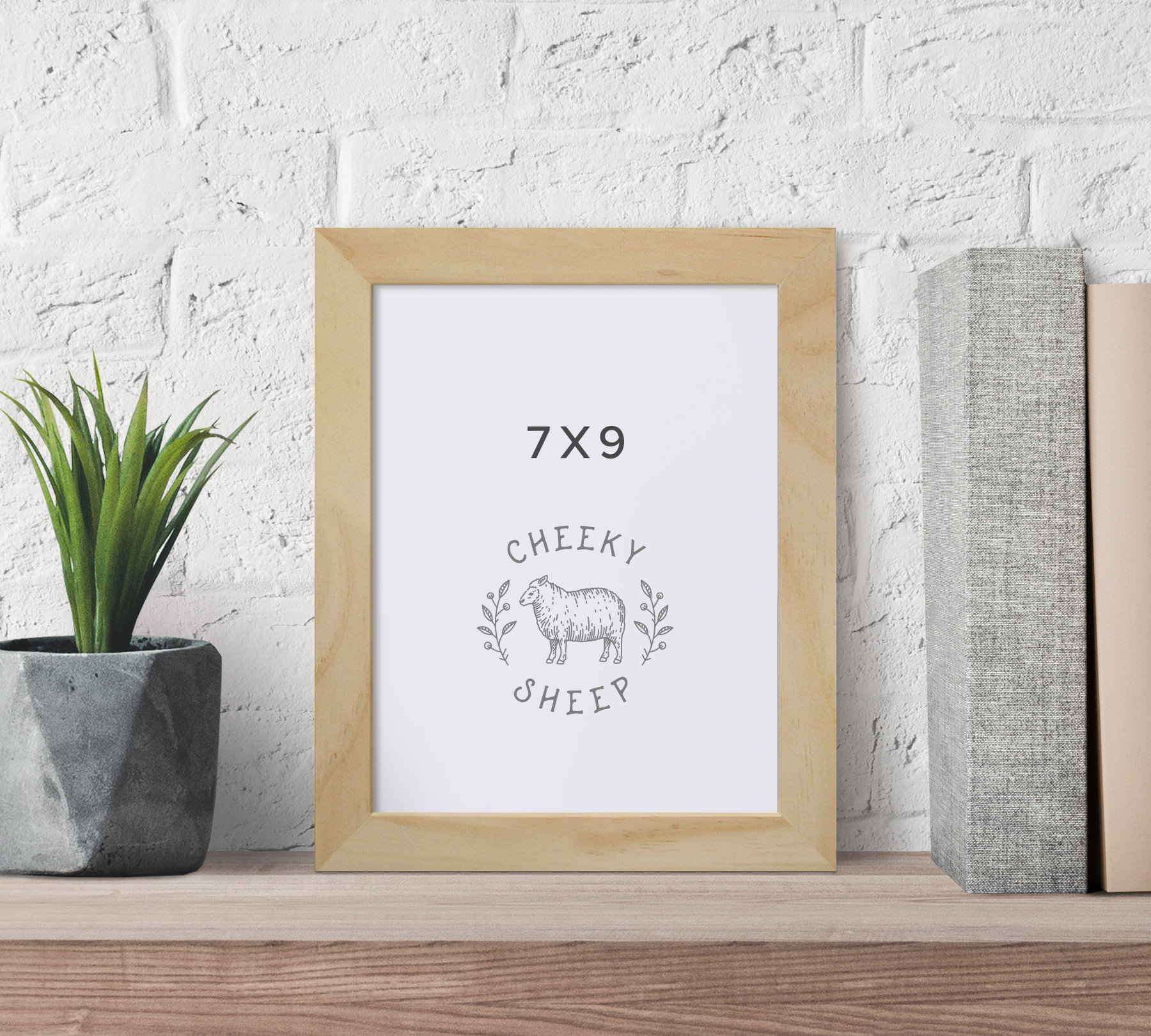 7x9 Picture Frame Wood frame Wedding Table Display Art Print | Etsy