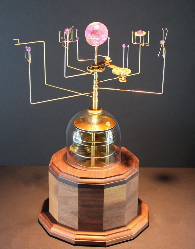 Amethyst Orrery Solar System Model Depicted in Amethyst Stones - Etsy