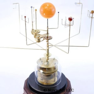 Deluxe Brass Orrery With Earth-moon System | Working Solar System Model ...