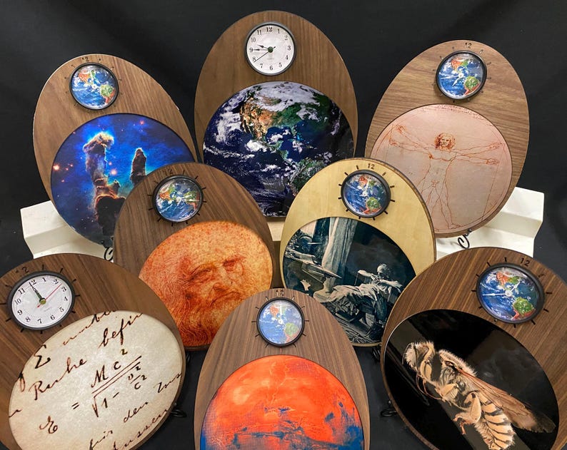 Mars: Science Art Wall, Clock With Framed Art. Introducing Timeframes a ...