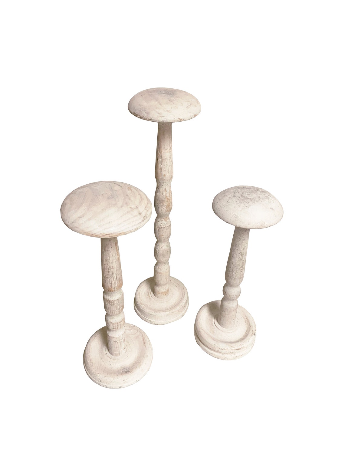 Vintage Set 3 Collection French Provençal White Washed Hat | Etsy