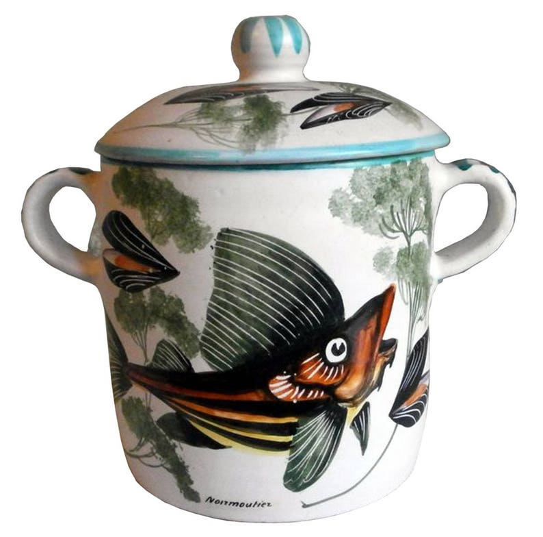 Vintage French Beach Cottage Terra Cotta Fish Coquillage - Etsy