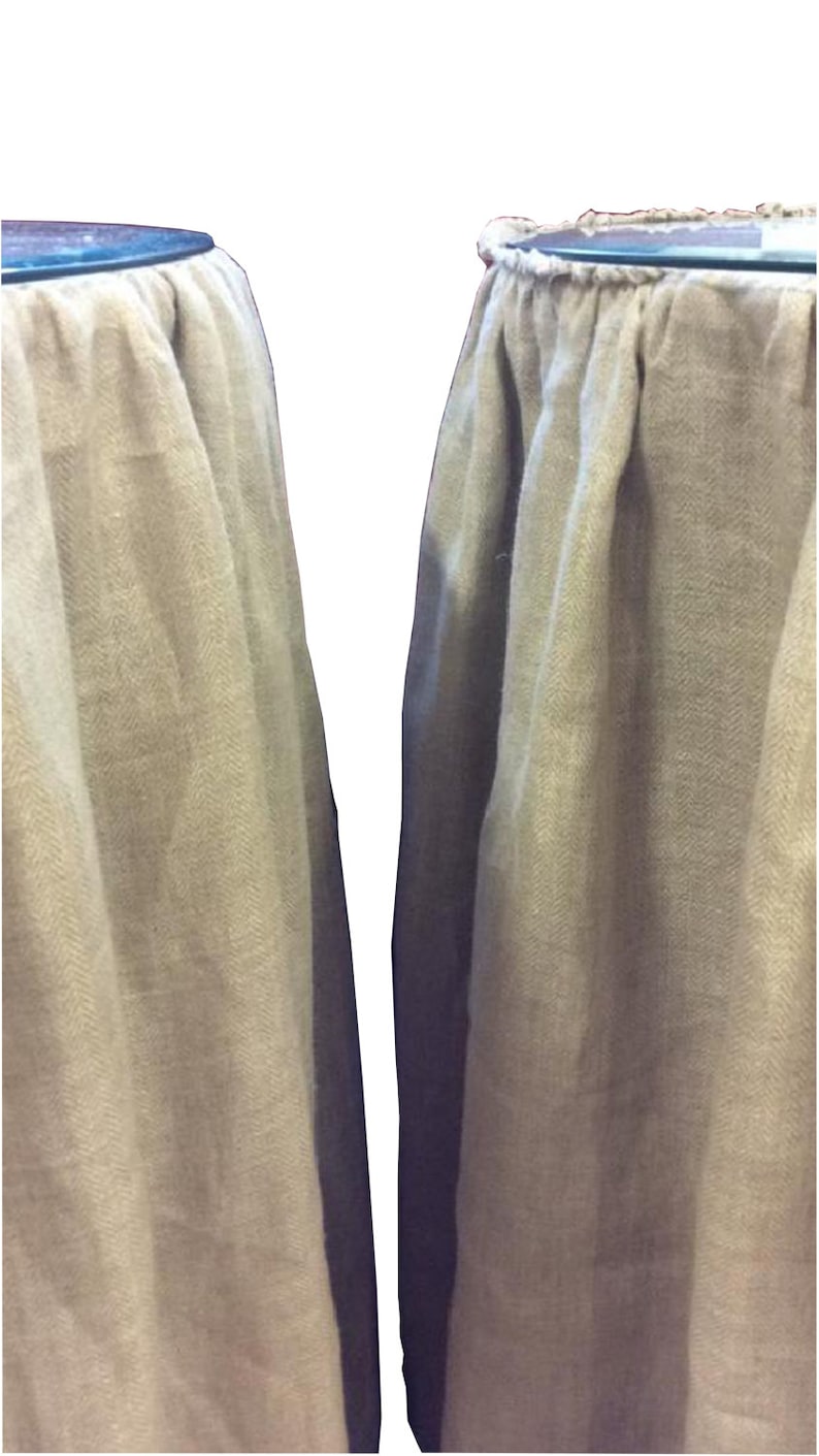 Farmhouse Linen Tables Rustic Wedding Skirted Table Wedding - Etsy