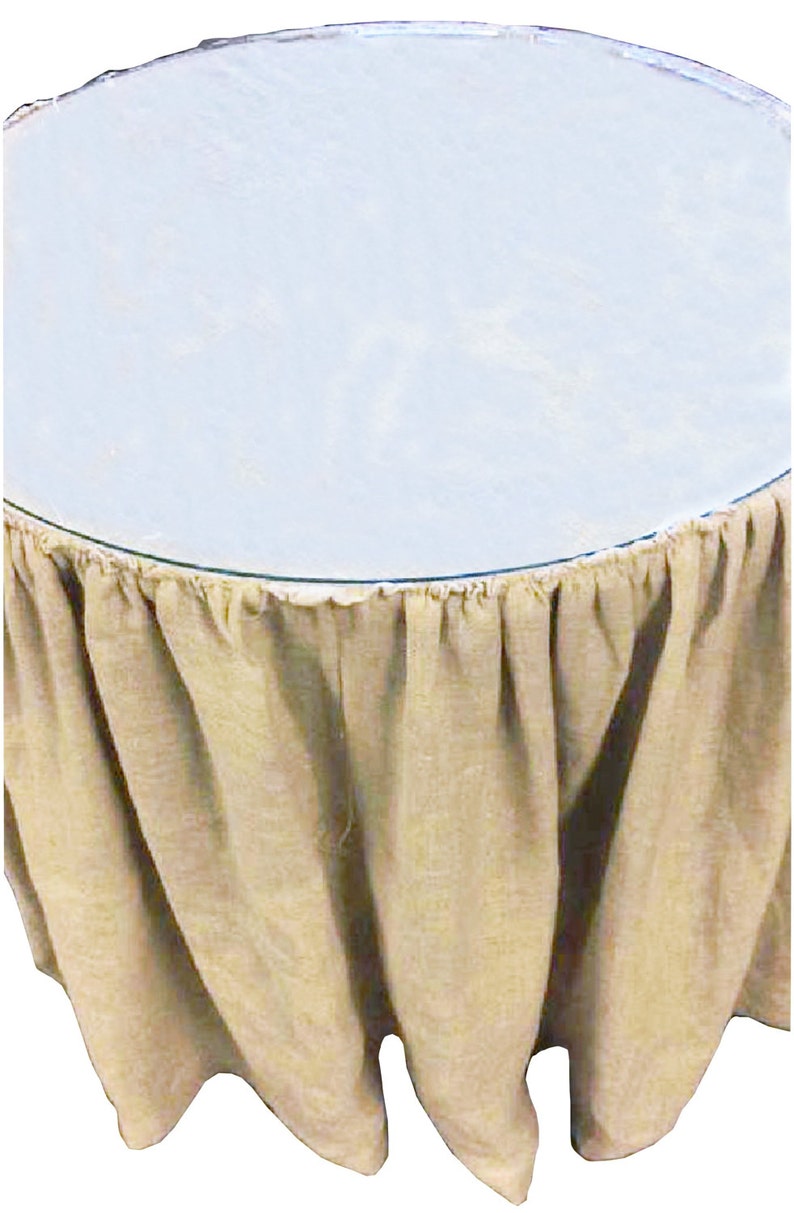 Farmhouse Linen Tables Rustic Wedding Skirted Table Wedding | Etsy