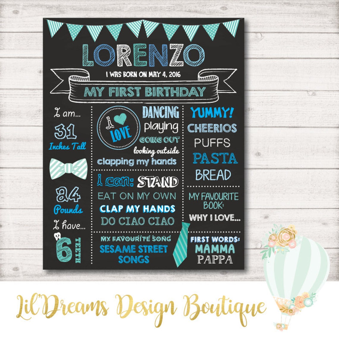 Little Man First Birthday Chalkboard Sign little Man lil | Etsy