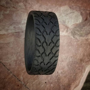Drag Radial, Carbon Fiber Tread Ring. Drag Racing Wedding Band, Car Guy ...
