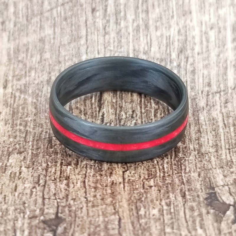 Firefighter Wedding Ring - Etsy