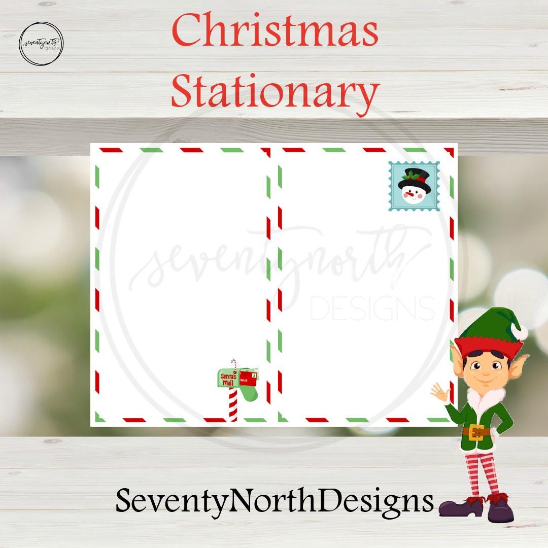 Letter to Santa, Christmas Stationary, Printable Santa Letter, North ...