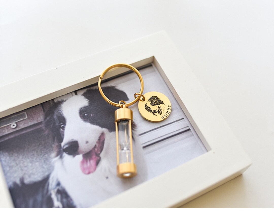 Custom Pet Fur Key Chain Pet Memorial Jewelry Pet Hair Keepsake Dog Cat ...