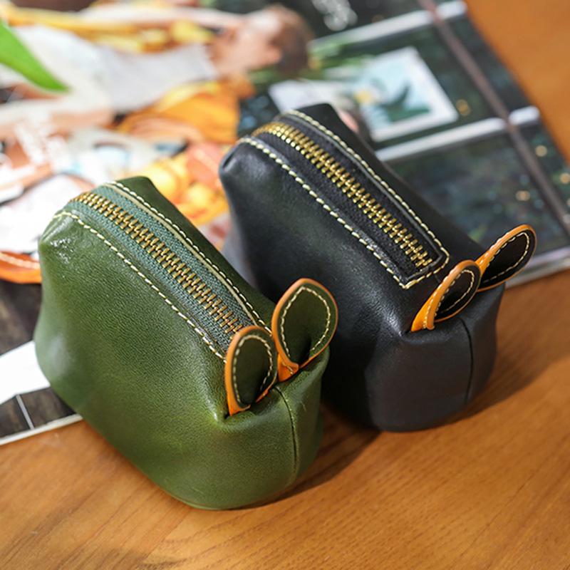 Handmade Real Leather Pouch, Little Pouch, Three Colors, Coin Purse ...