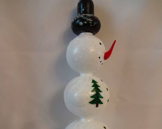 Christmas Tree Topper Snowman Vintage Blown Glass Germany - Etsy