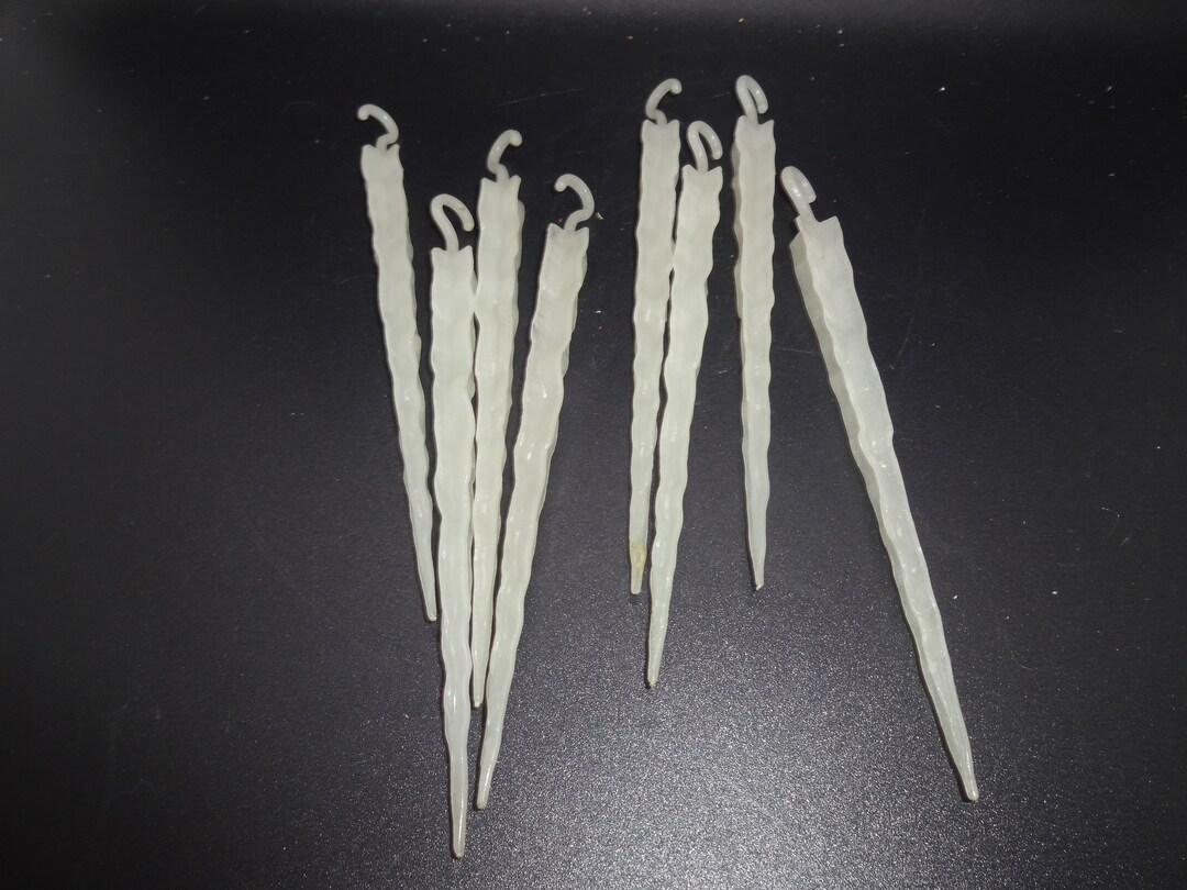 Icicles Vintage Plastic Christmas Ornaments #05555 - Etsy