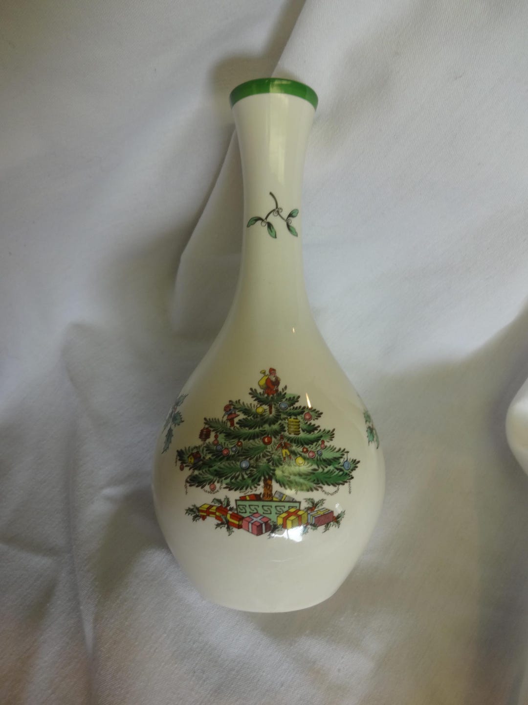 Spode Christmas Tree Vase Vintage Made in England TT - Etsy