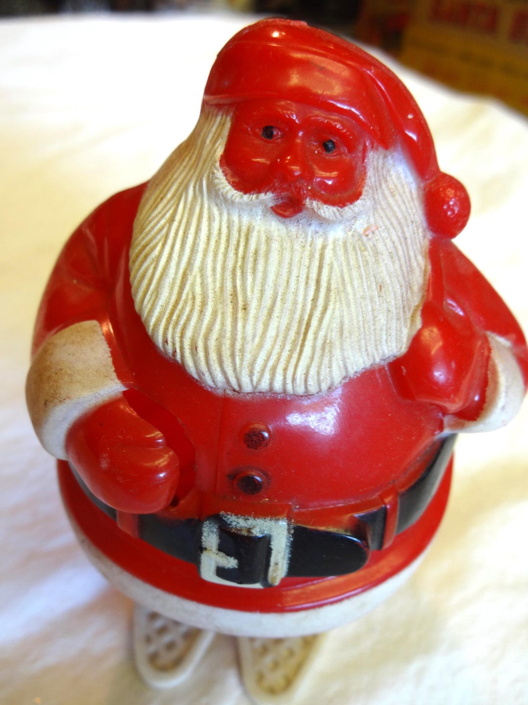Santa Vintage Plastic Candy Container #9999 - Etsy