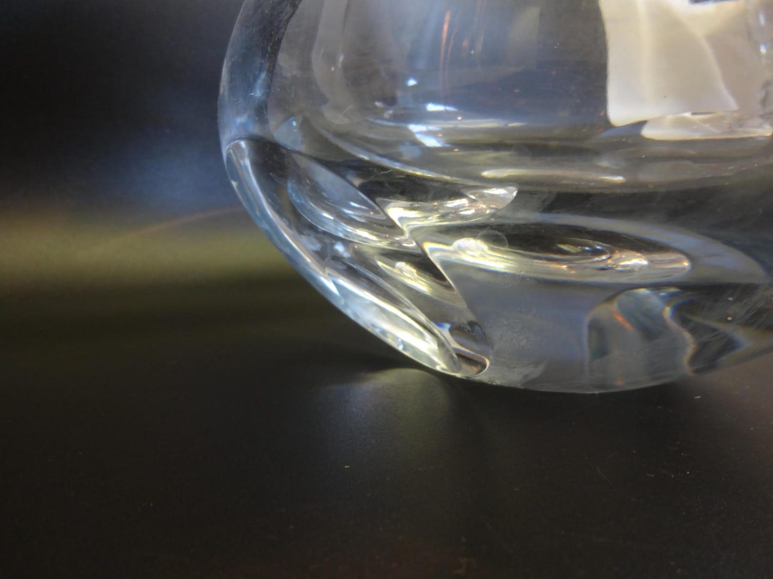 Nombe Vase Crystal 7 Pounds Rare Design - Etsy