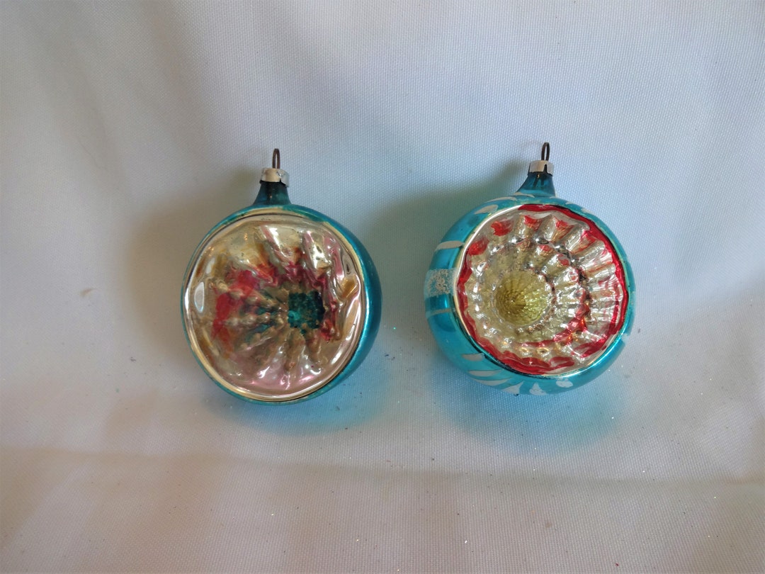 Christmas Ornament With Reflectors Vintage Glass Made in Germany - Etsy