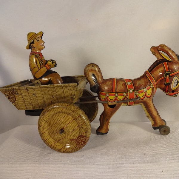 Antique Donkey Toy - Etsy