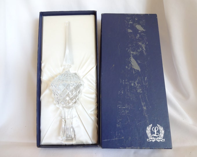 Lenox Crystal Christmas Tree Topper in Original Box #01616 - Etsy