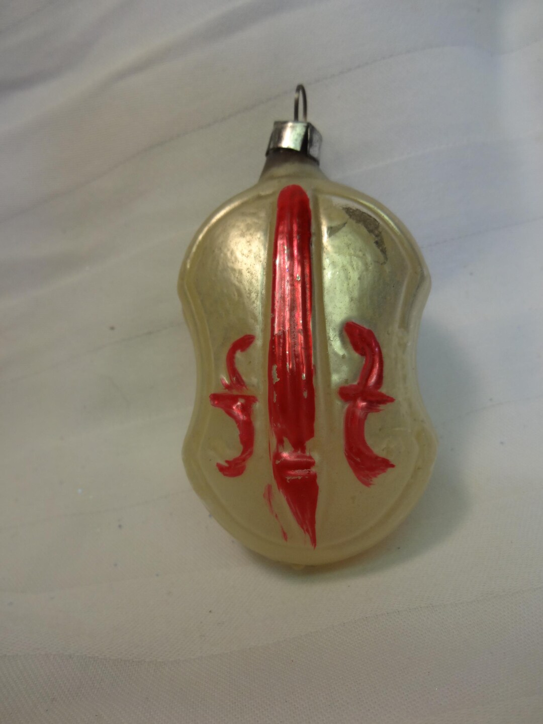 Ornament German Music Instrument Vintage Glass Made in German 1950's P ...