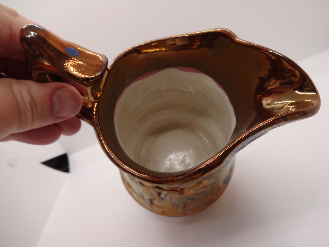 Copper Luster Pottery Antique Wade Pottery Copper Luster Milk Jug - Etsy