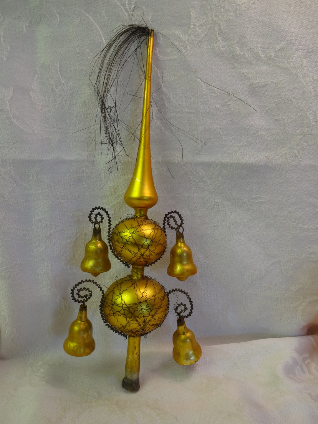 Christmas Tree Topper Antique / Vintage Wire Wrapped Made in Germany ...