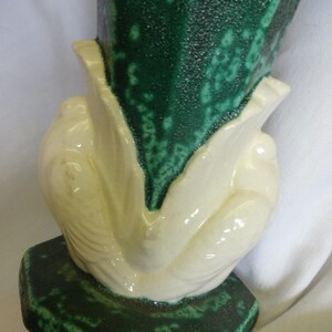 Pottery Mccoy Vase With White Doves Vintage TT - Etsy