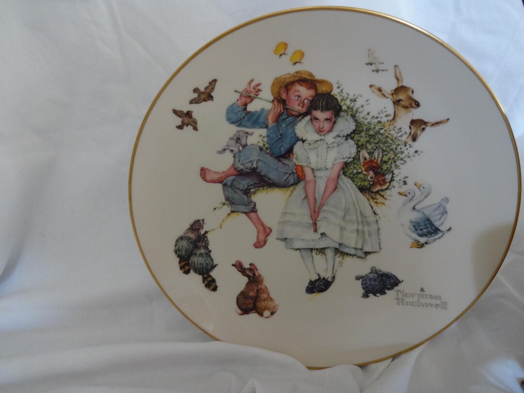 Norman Rockwell Collector Plate Spring - Sweet Song so Young Vintage ...