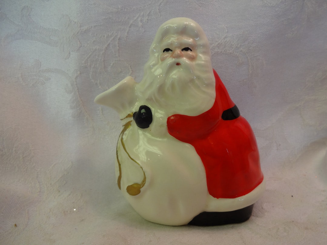 Christmas Santa Vintage Creamer Ceramic #1134 - Etsy