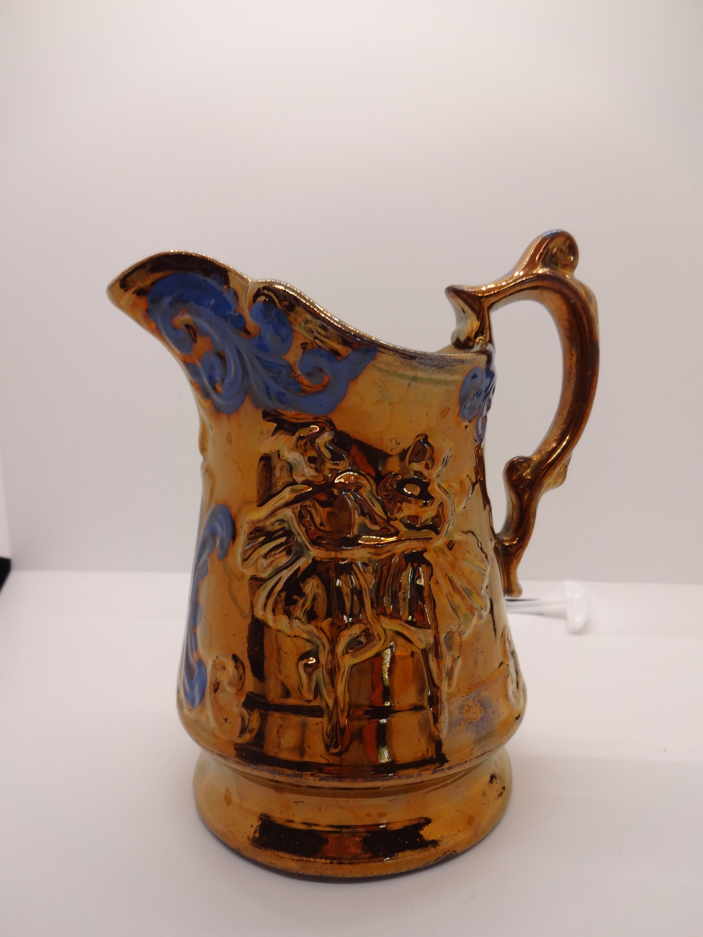 Copper Luster Pottery Antique Wade Pottery Copper Luster Milk Jug - Etsy