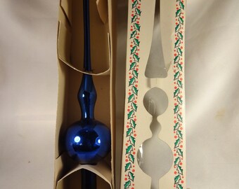 Christmas Tree Topper Vintage Glass Made in Poland 1130 - Etsy