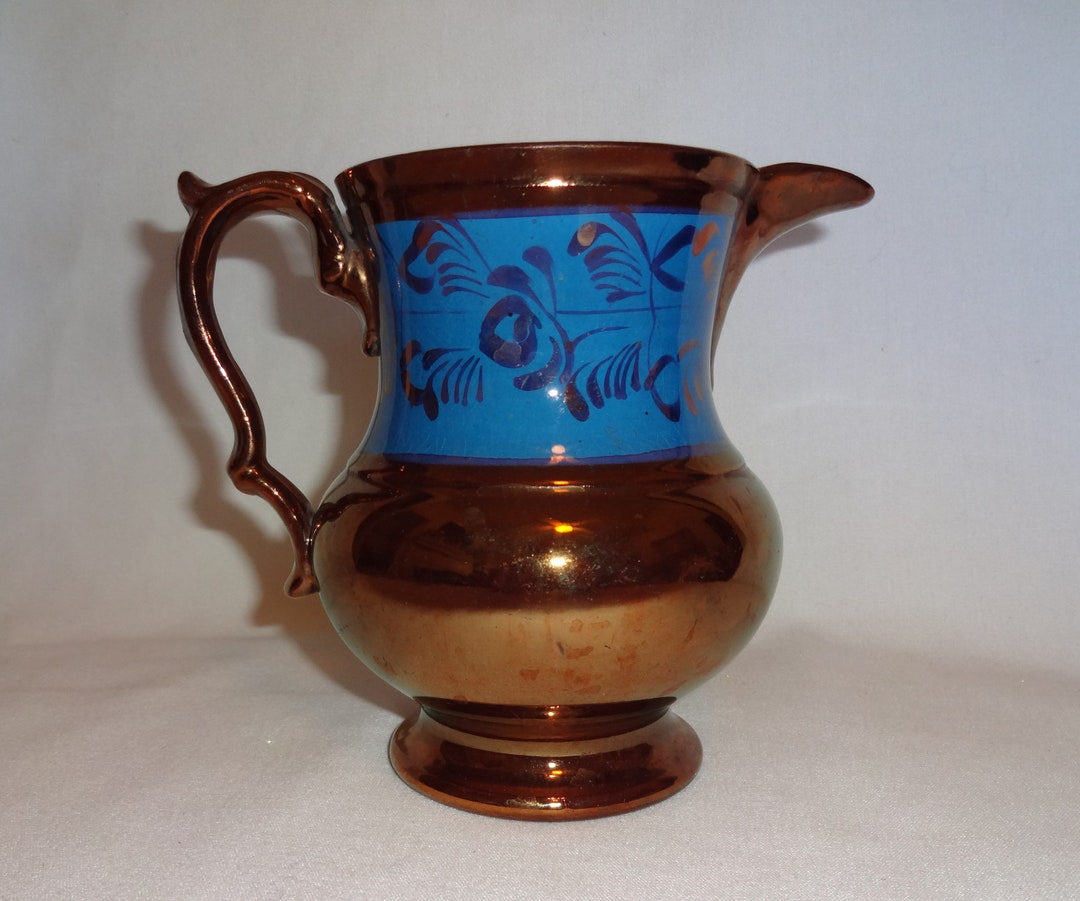 Cooper Luster Wear Pitcher Antique Made in England #25 - Etsy