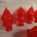 Christmas Vintage Red Plastic Santa Ornament #5858 - Etsy