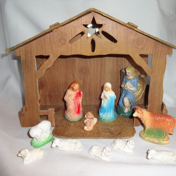 Cardboard Nativity Set - Etsy
