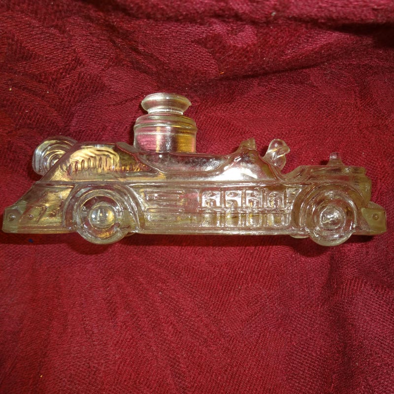 Antique Glass Candy Container - Etsy