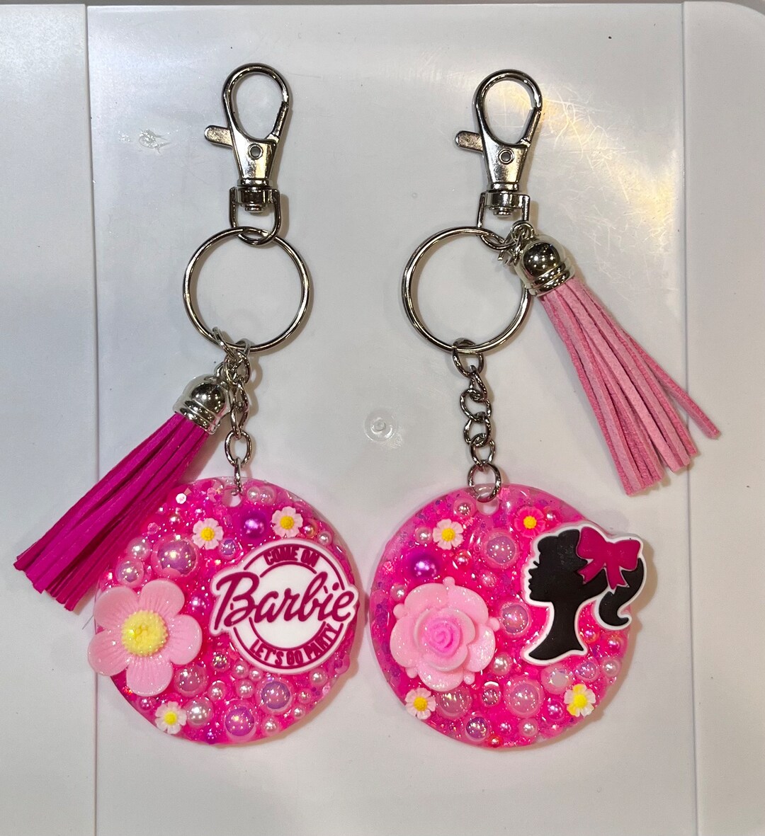 Barb Girl Keychain - Etsy